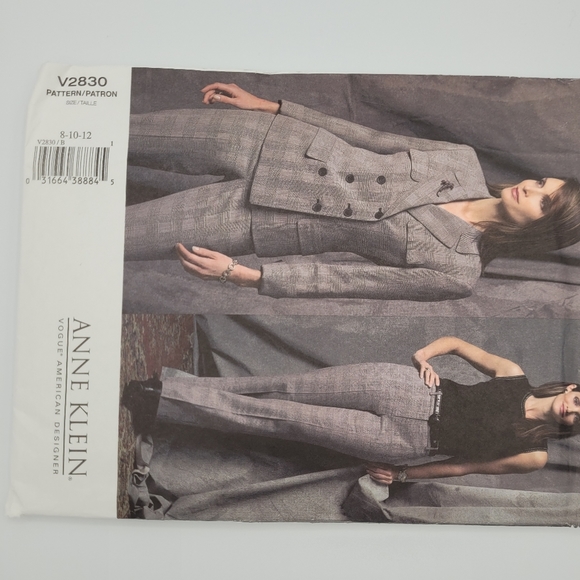 Vogue | Other | Uncut Vogue American Designer Anne Klein V283 Pants ...